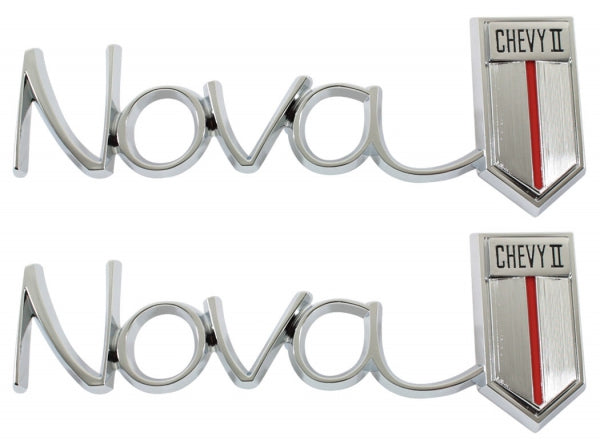 1966-1967 Nova Rear Quarter Emblems (PAIR) – Classic Auto Restoration Parts